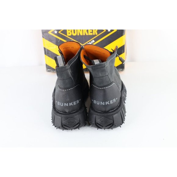Bunker | Shoes | Deadstock Vintage 9s Mens 3 Grunge Goth Chunky Leather ...